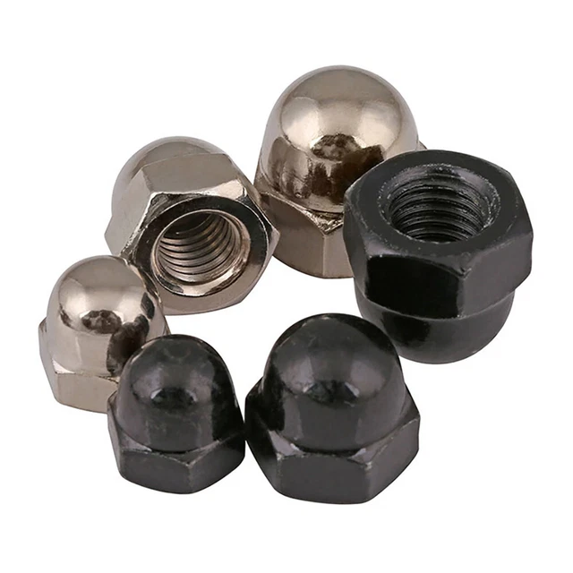 M3 M4 M5 M6 M8 M10 M12 Carbon Steel Dome Hexagon Nut Cap Hex Domed Nuts ...