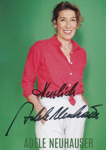AUTOGRAMMKARTE ADELE NEUHAUSER - TV-Schauspielerin - Österreich - Tatort Wien EUR 2,49 - PicClick DE