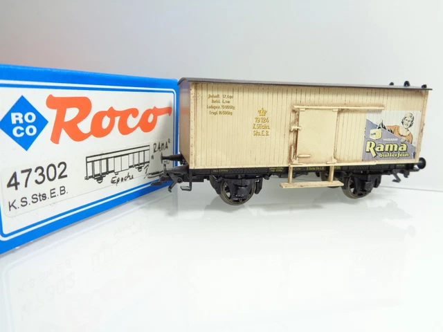 ROCO H0 47302 gedeckter Güterwagen Rama der K.S.Sts.E.B. patiniert in ...