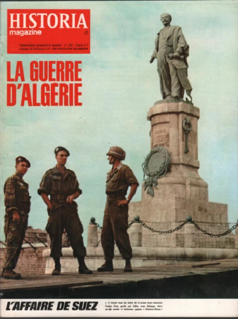 THE ALGERIAN WAR / History Magazine No. 220 / The Affair of £9.45 ...