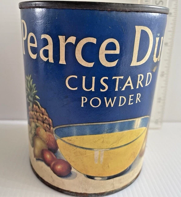 ORIGINAL VINTAGE 1950'S Pearce Duff's Custard Powder Empty Tin Nice £38 ...