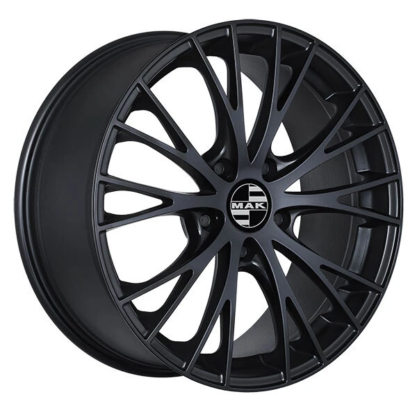 ALLOY WHEEL MAK Rennen For Seat Alhambra 8X18 5X112 Matt Black Ldm $555 ...