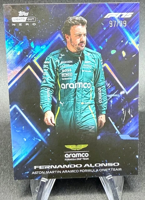 TOPPS F1 FORMULA 1 Lights Out 2025 # Fernando Alonso - Blue Parallel ...
