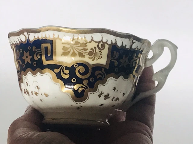 VICTORIAN C 19TH C Hand Painted Floral Tea Cup Only Rococo Regency £37. ...