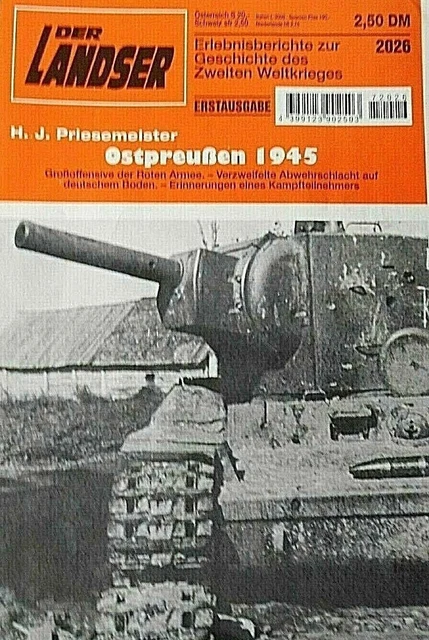 DER LANDSER NR. 2026 "Ostpreußen 1945" Erstausgabe EUR 2,55 - PicClick DE