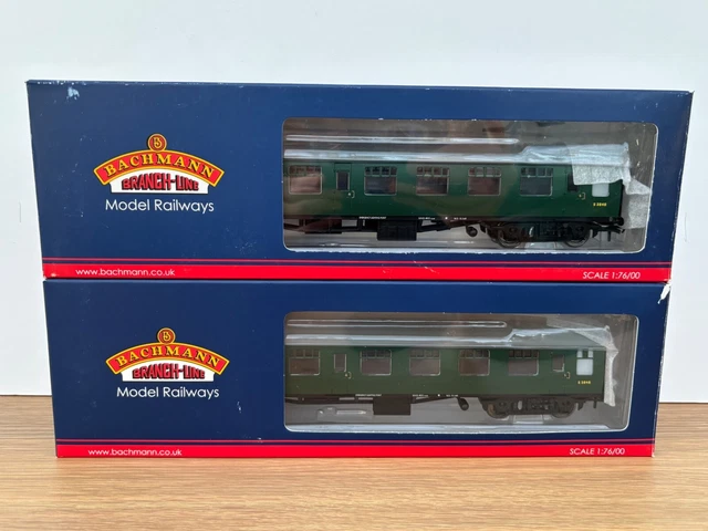 2X 39-053F BACHMANN BR MK1 Second Open coach SO SR Green Southern S3848 ...