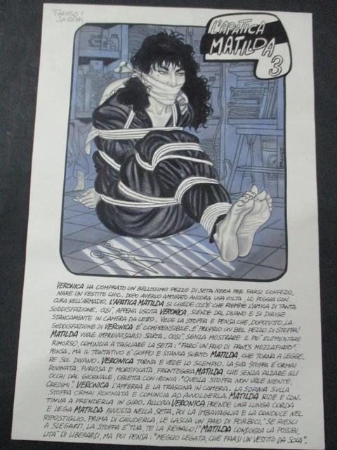 FRANCO SAUDELLI - L'apatica Matilda 3 Tavola Originale Cm 23X35 - Atg ...