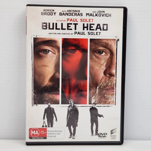 BULLET HEAD DVD Movie 2017 Adrien Brody Antonio Banderas John Malkovich ...