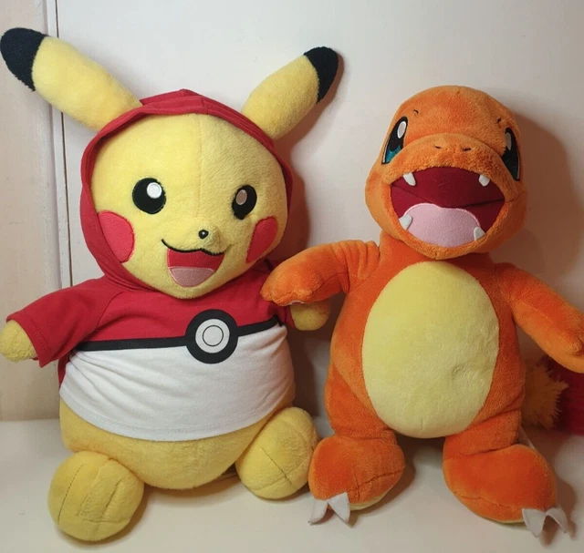 BUILD A BEAR Pikachu And Charmander Pokémon 15 Inch Soft Plush Teddies ...