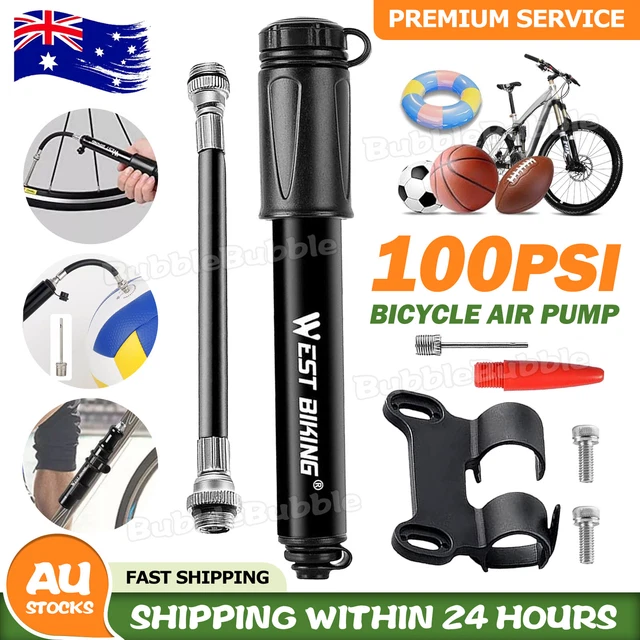 HAND PUMP NEW Mini Portable Inflator Air Tire Cycling Bicycle Hand Bike ...