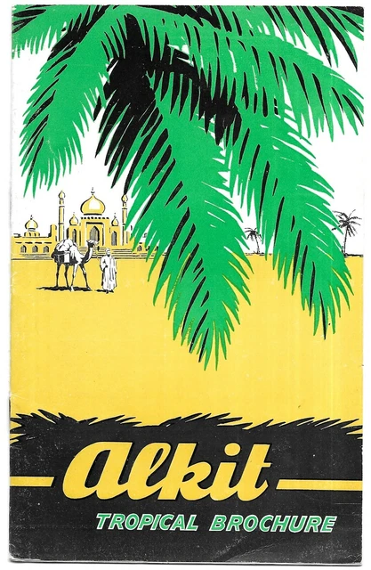 VINTAGE BROCHURE ALKIT Tropical Climate Fashion Clothing Luggage Travel ...