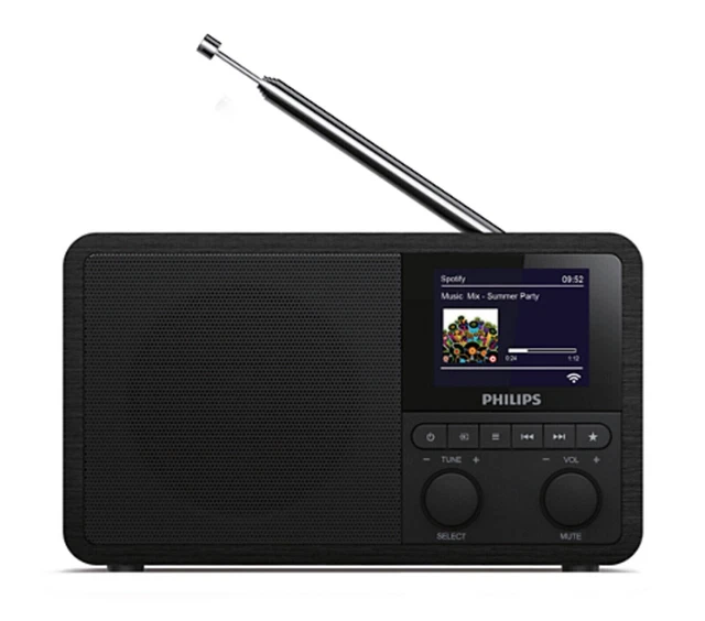 PHILIPS TAPR802 INTERNETRADIO, DAB, AM, FM, DAB+, Bluetooth, schwarz ...