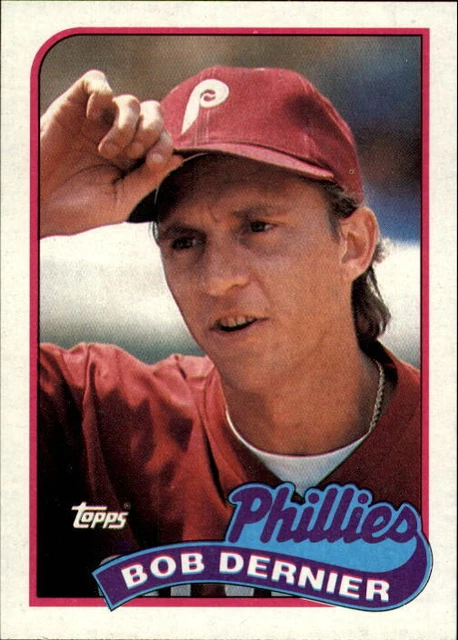 1989 TOPPS PHILADELPHIA Phillies carte de baseball #418 Bob Dernier EUR ...