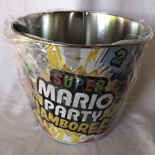 SUPER MARIO PARTY Jamboree NEW Exclusive Popcorn Bucket Can TIN Target ...