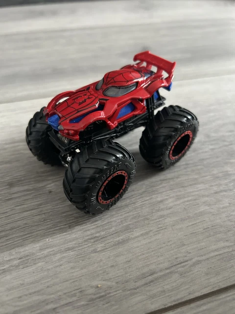 RARE HOT WHEELS Monster Jam Marvel Spider Man Monster Truck 1:64 Scale ...
