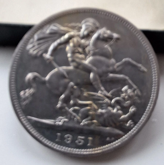 1951 FESTIVAL OF Britain Crown Coin - PURPLE BOX 5 Shilling £9.99 ...