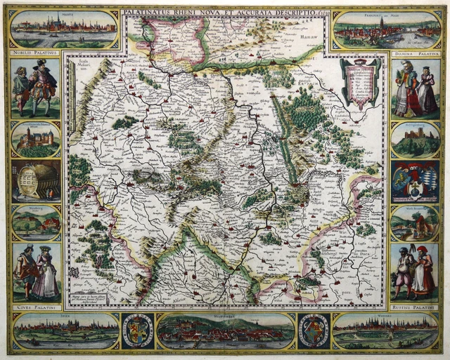 RHEINPFALZ ORIGINAL KUPFERSTICH Landkarte Visscher 1630 EUR 1.500,00 - PicClick DE