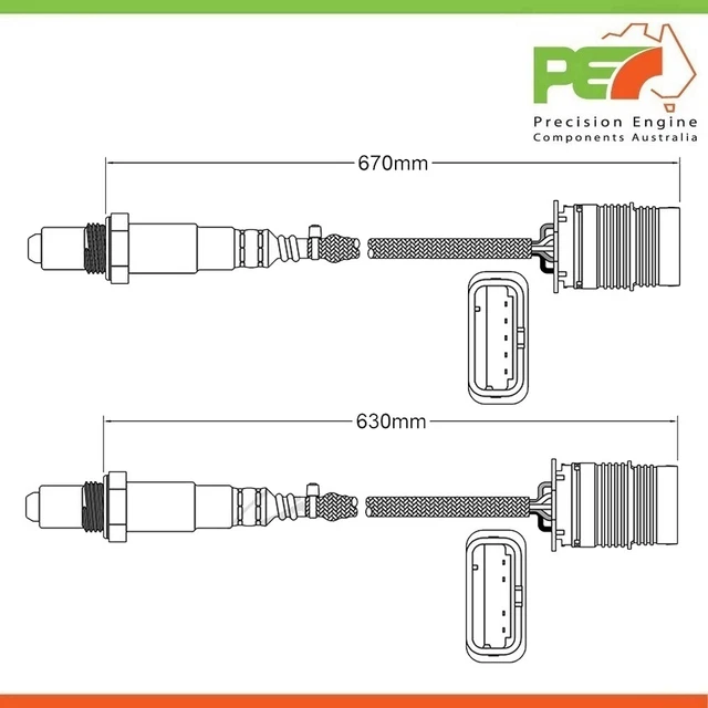 2X OEM PRE-CAT & Post-Cat Oxygen Sensors For BMW 218i F45 1.5L Dir. Inj ...