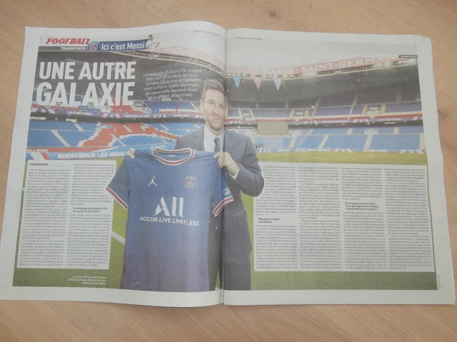 LIONEL MESSI, PARIS Saint-Germain Psg "Ici C'est Messi" - Journal L ...