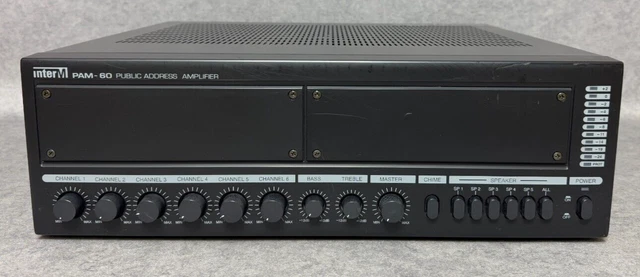 INTER-M PAM 60 Amplificateur De Puissance Public Address #65 EUR 87,73 - PicClick FR