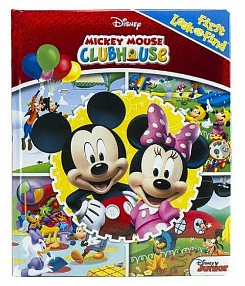 DISNEY JUNIOR MICKEY Mouse Clubhouse Little First Look and Find Book ...