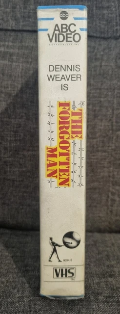 THE FORGOTTEN MAN Dennis Weaver RARE RANK PRE-CERT VHS ABC Video 1971 ...