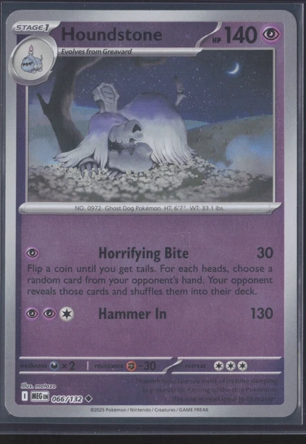 POKÉMON TCG | Mega Evolution | Houndstone | 066/132 | NM $1.58 - PicClick AU
