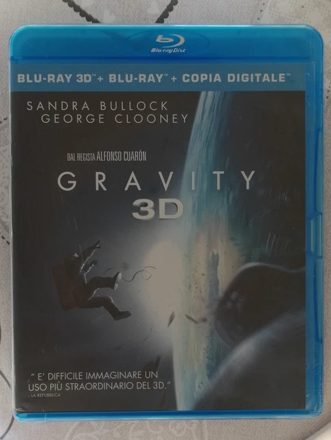 GRAVITY - SANDRA Bullock George Clooney 3D 2D Blu Ray Nuovo EUR 20,22 - PicClick FR