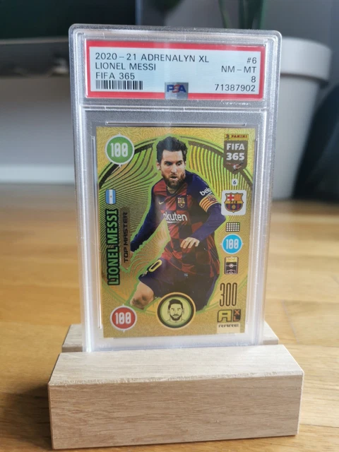 PSA LIONEL MESSI Invincible Rare Gold Adrenalyn XL FIFA 365 21 PANINI ...