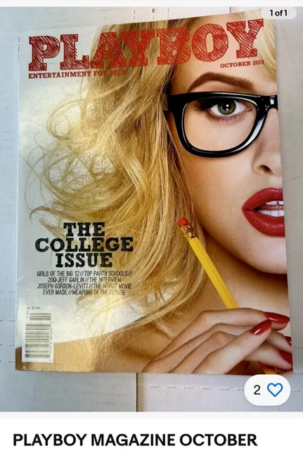 PLAYBOY MAGAZINE THE COLLEGE ISSUE OCTOBER 2015 Unopened Mailer £12.29 ...