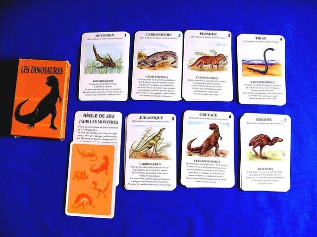 JEU DES 7 Familles - Les Dinosaures - Comme Neuf - EUR 5,00 - PicClick FR