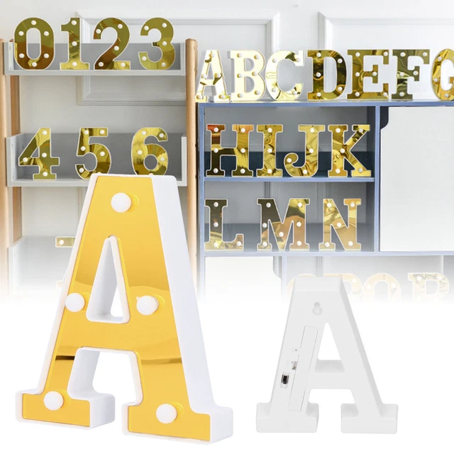 LED DECORATIVE LIGHT AShape English Alphabet Letter Lamp For Home Bar £ ...