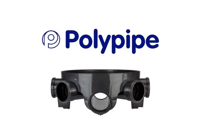 POLYPIPE 460MM UNDERGROUND Drainage Inspection Manhole Chamber Base ...