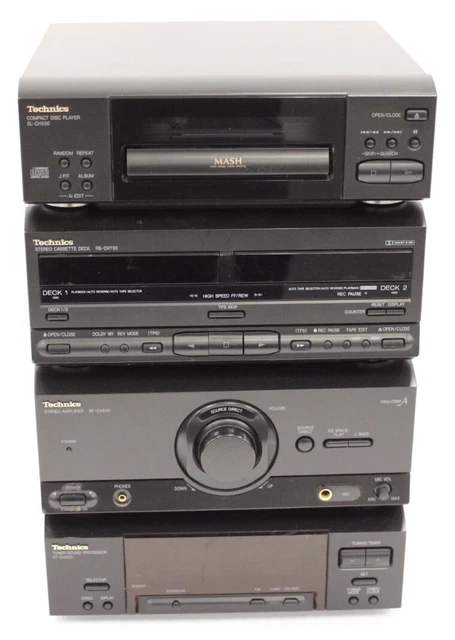 TECHNICS CH530 HI-FI Combo System with RS-CH730 Stereo Cassette Deck ...