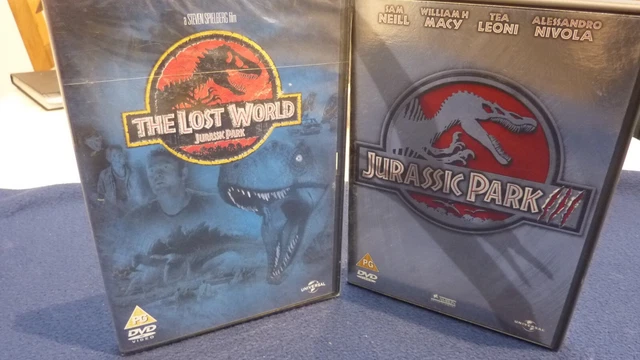 DOUBLE JURASSIC PARK DVD dvd bundle The Lost World & Jurassic Park 3 £5 ...