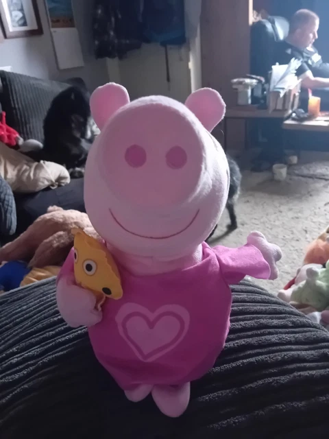 PEPPA PIG LULLABY Singing Peppa Pig Plush, 25cm Interactive Soft Toy £8 ...
