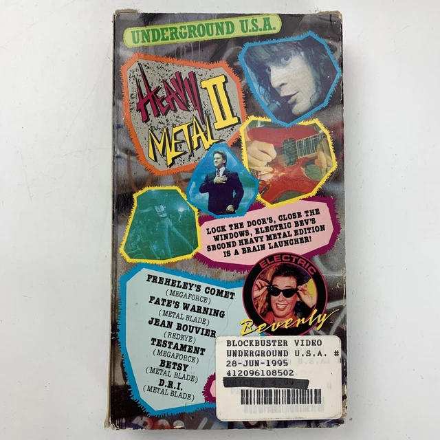 UNDERGROUND USA HEAVY Metal II #6 VHS Video Tape £21.18 - PicClick UK