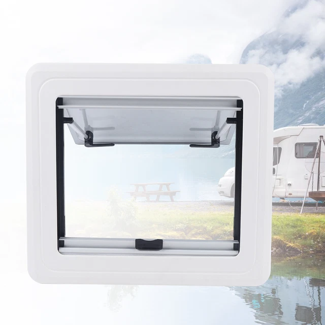 RV CARAVAN HINGED External Push Window Top-Hung Camper Skylight Hatch ...