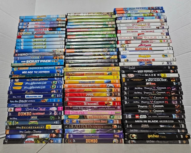WHOLESALE LOT 100+ DVDs Kids & Family Children's Baby Pixar Disney Veggie Potter £30.62 ...