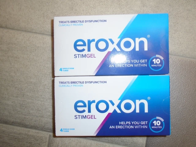 EROXON STIMGEL ERECTILE Dysfunction Treatment Gel - 4 Single Dose Tubes ...