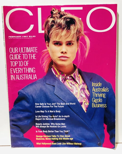 CLEO MAGAZINE FEBRUARY 1987 Rare Collectors Retro 80s Women's Fashion Vintage $37.50 - PicClick AU