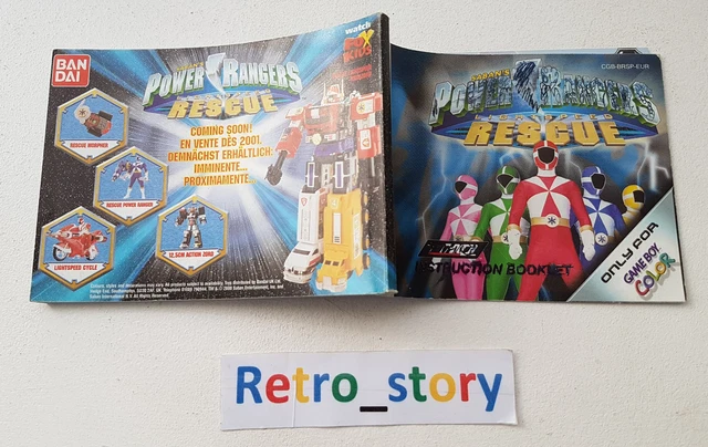 NINTENDO GAME BOY Color - Power Rangers Lightspeed Rescue - Notice ...