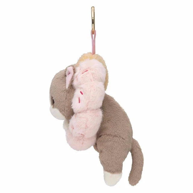MOFUSAND STRAWBERRY CRULLER Coffee and Donuts Mascot Key Ring w/Tag ...