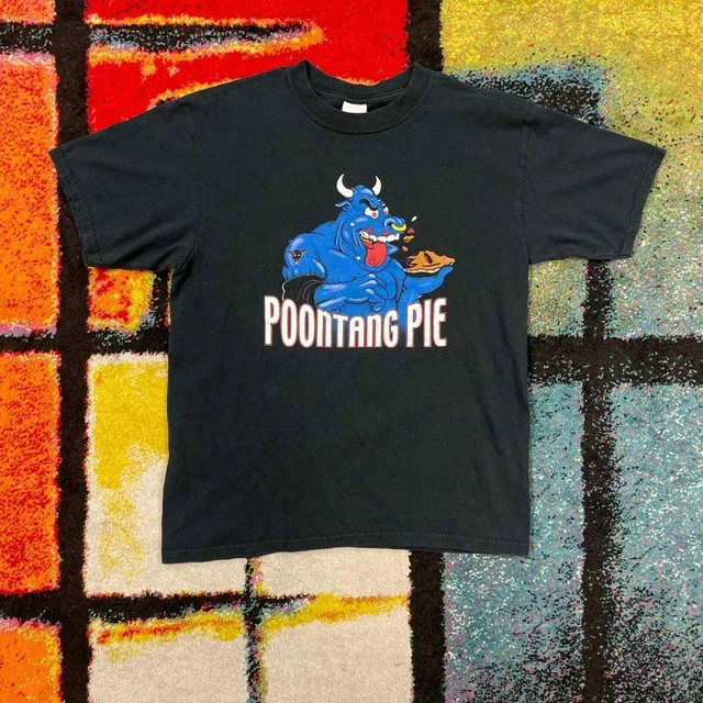 L VINTAGE POOTANG pie dwayne the rock johnson wwe wrestling anvil rare ...