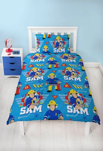FIREMAN SAM READY for Action 2 in 1 Reversible Single Duvet Bedding Set ...