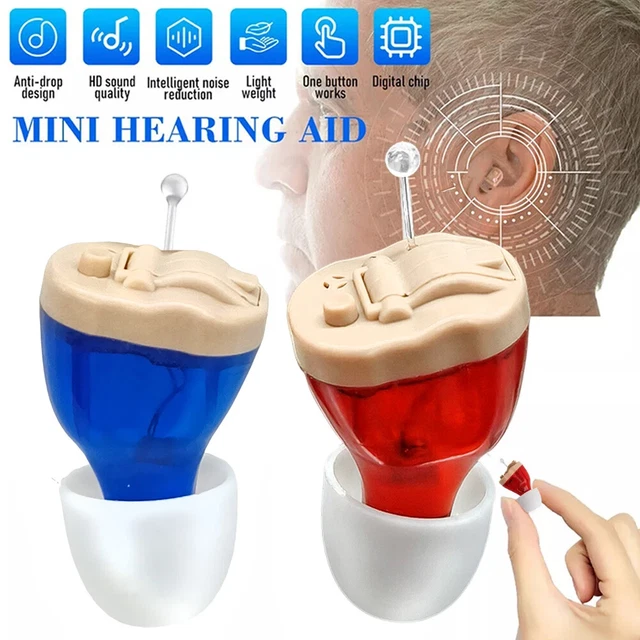 MINI DIGITAL INVISIBLE Hearing Aids ITE Sound Voice Amplifier Enhancer ...