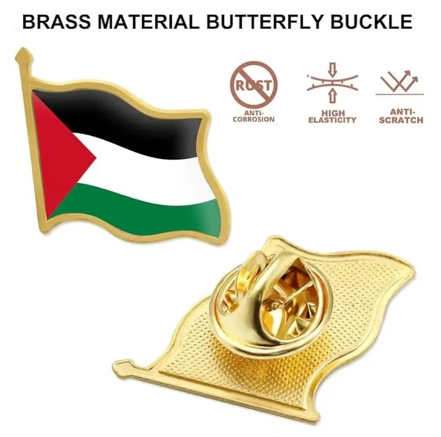 ELEGANT PIN WITH Palestine Flag - Show Your Solidarity $40.00 - PicClick CA