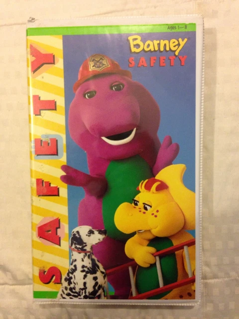 VINTAGE BARNEY VHS "Safety" 1995 Clamshell Barney Home Video The Lyons ...