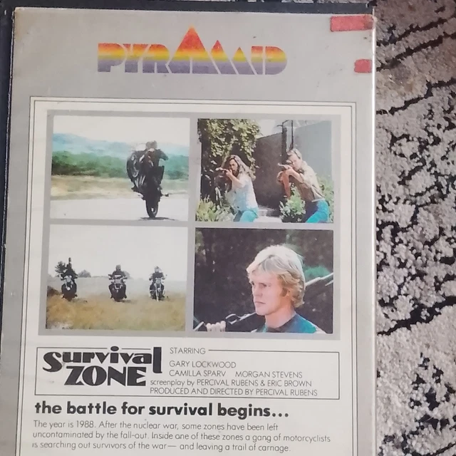 PYRAMID SURVIVAL ZONE VHS Tape PAL Action Post-Apocalyptic Cert 18 1983 ...