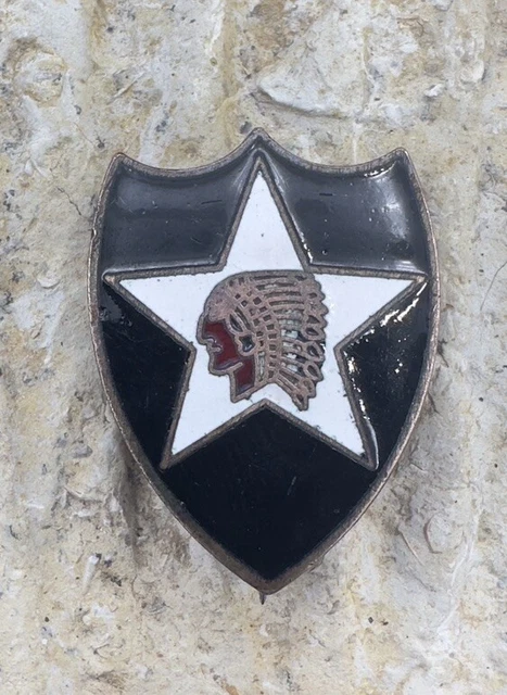 WW2 - KOREAN War era HQ 2nd Infantry Division Insignia DI DUI Crest ...